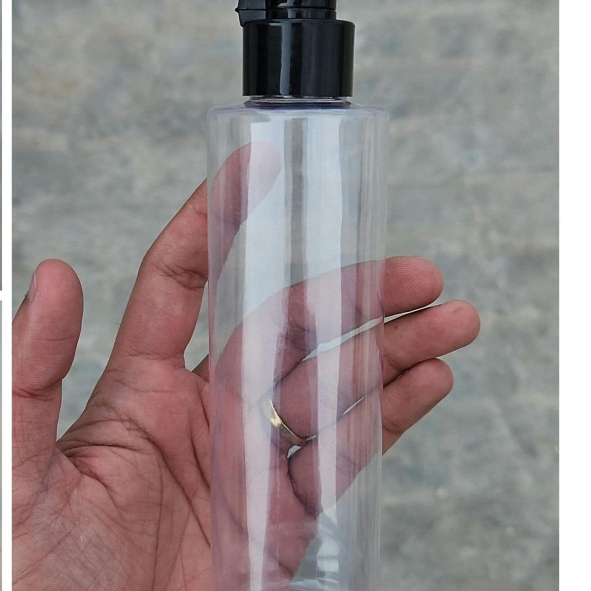 200 ML Sleek Transparent Fliptop Bottle – JarBazaar