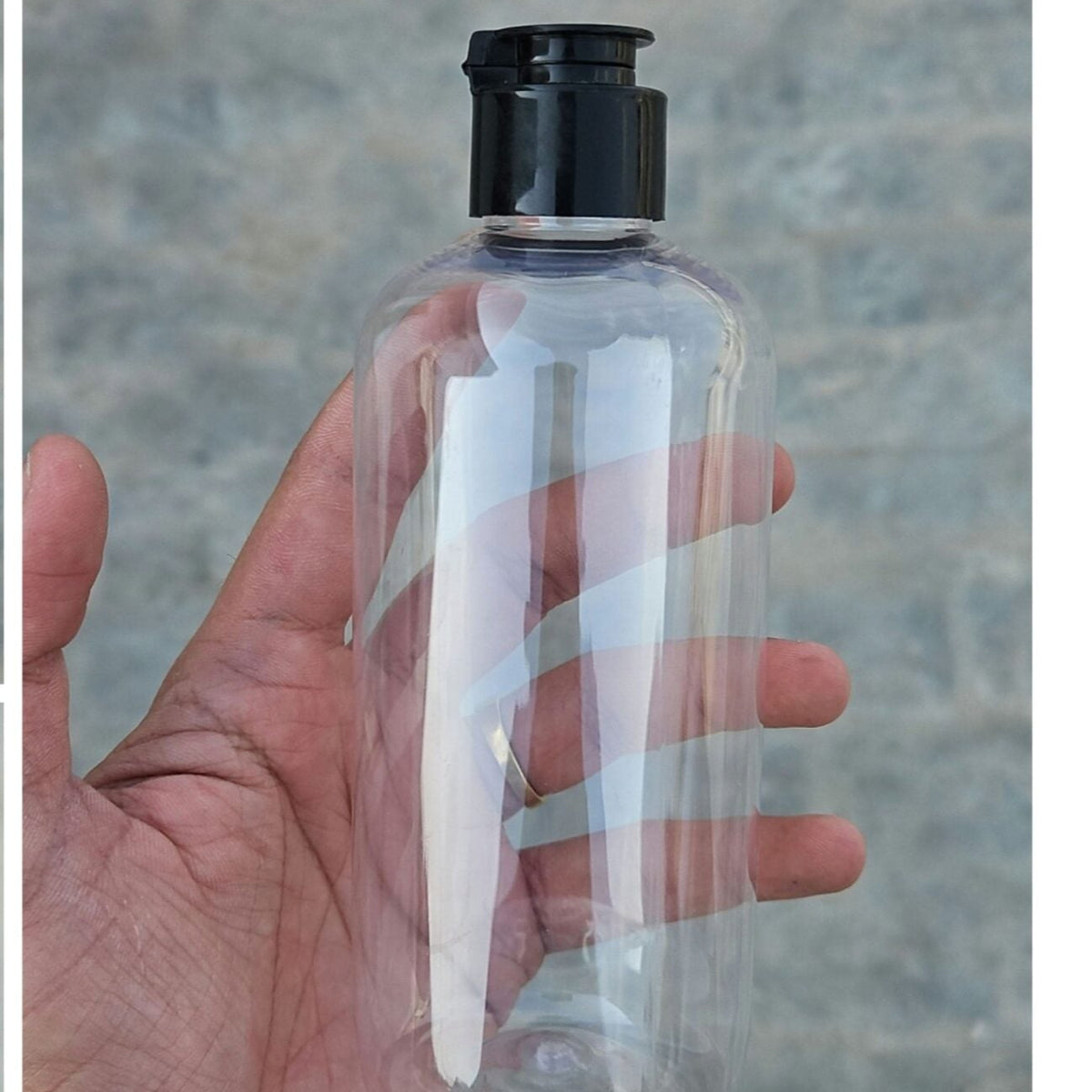 300 ML Transparent Boston Fliptop Bottle – JarBazaar