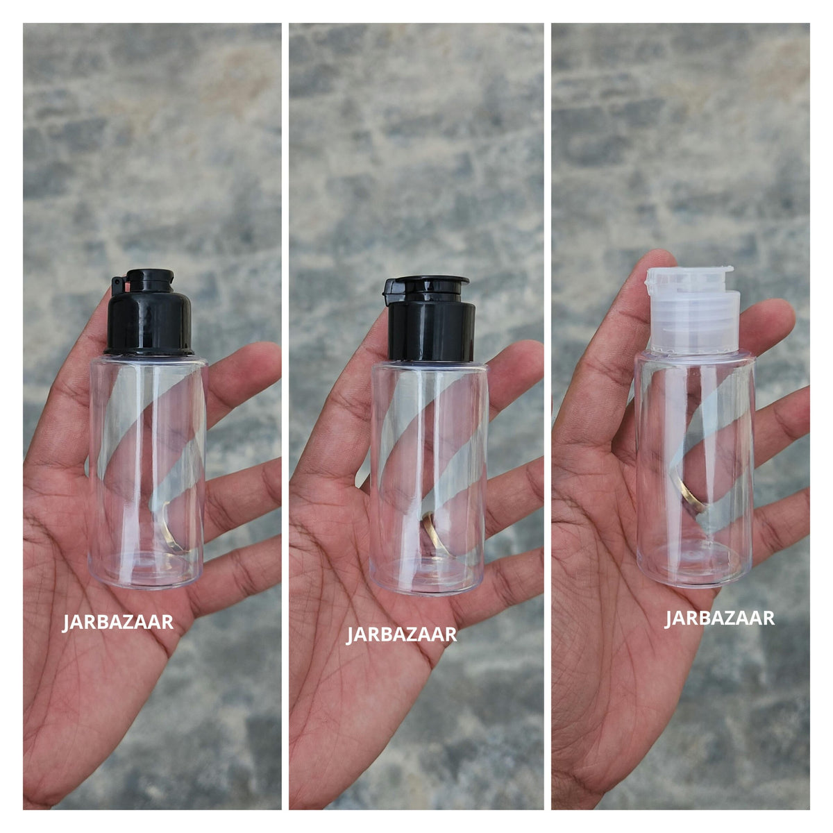 60 ML Transparent Fliptop Bottle – JarBazaar
