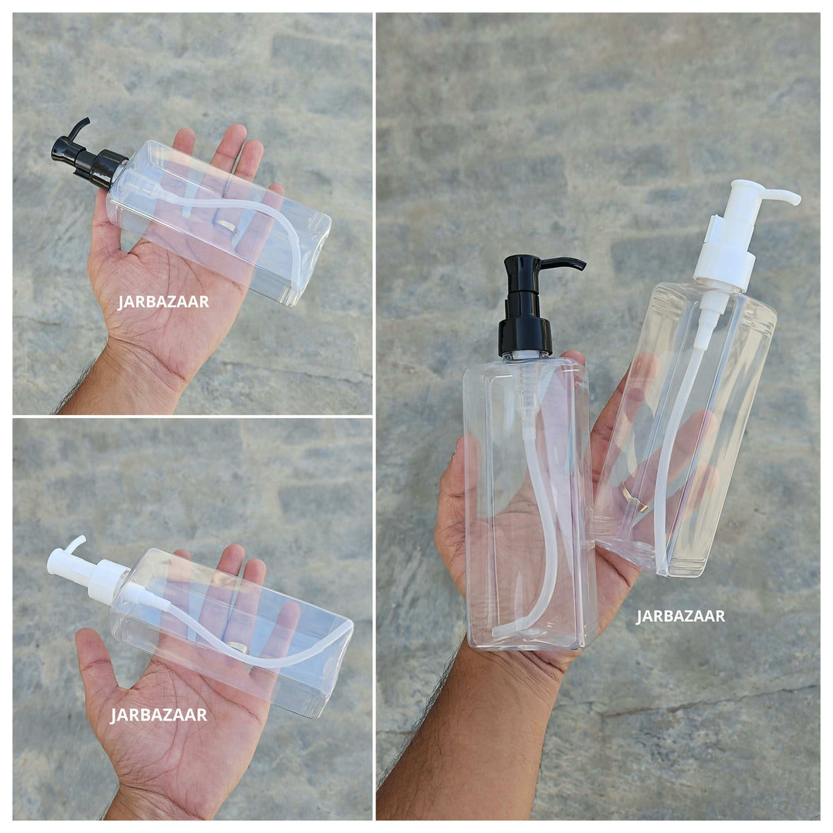 250 ML Rectangle Dispenser Bottle – JarBazaar