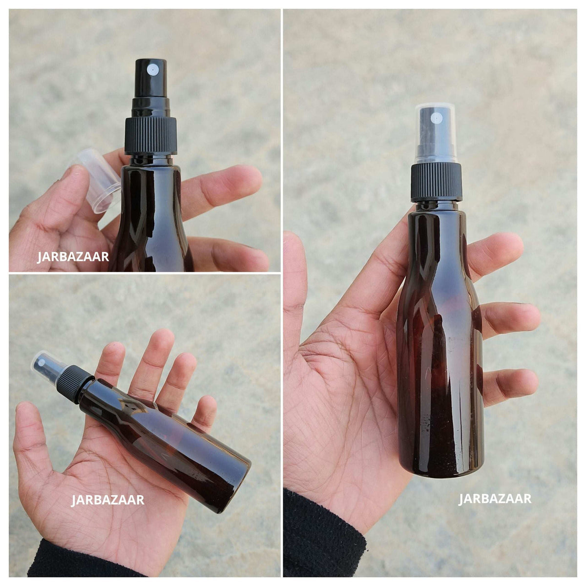 100 ML Asta Amber Pet Spray Bottle – JarBazaar