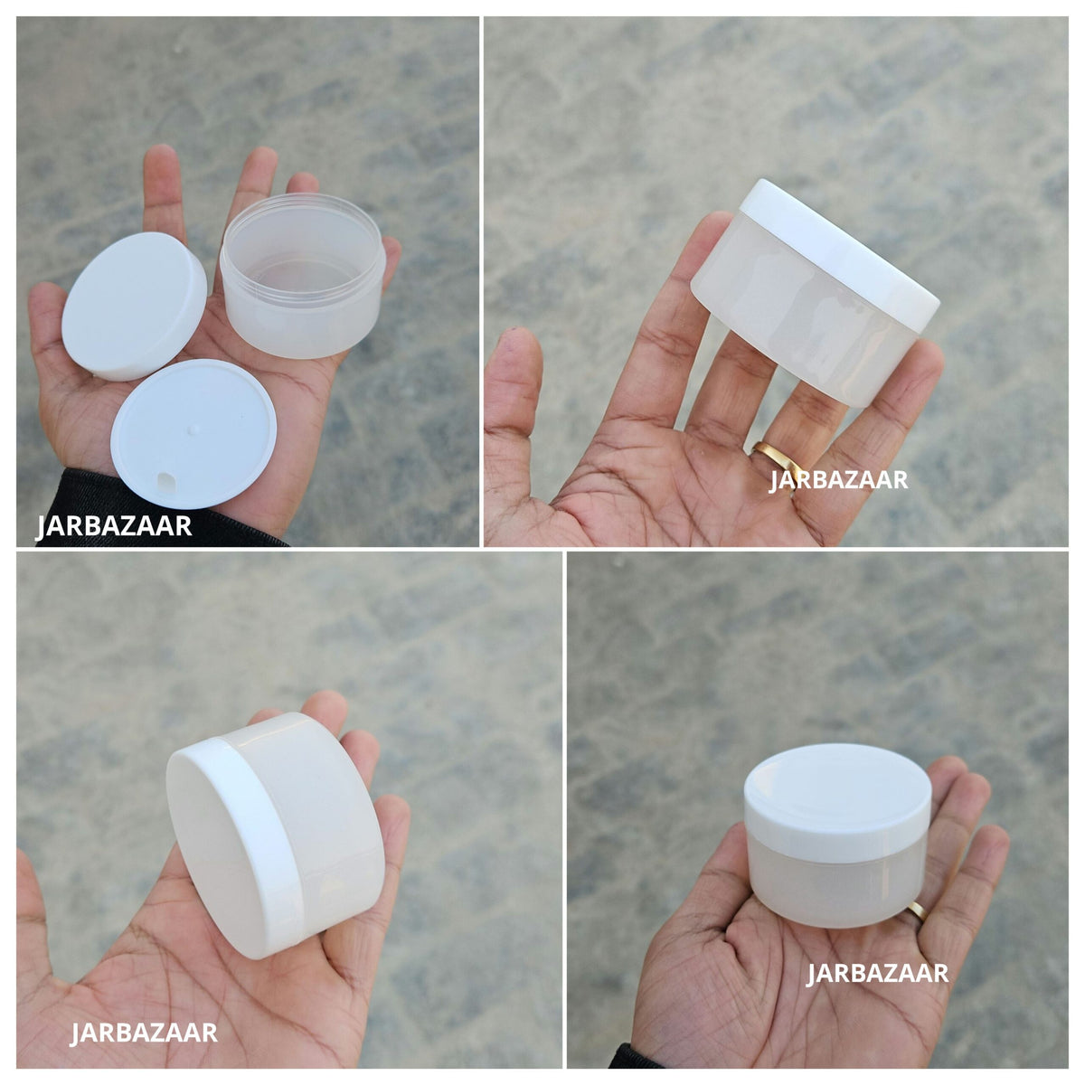50 Gram Translucent Plastic Jar – JarBazaar