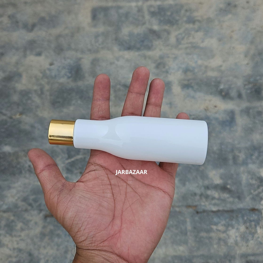 100 ml Asta White Pet Bottle (Golden Cap) – JarBazaar
