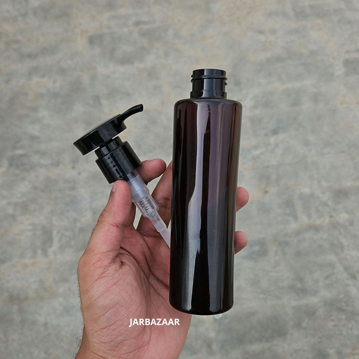 200 ML Sleek Amber Dispenser Bottle – JarBazaar